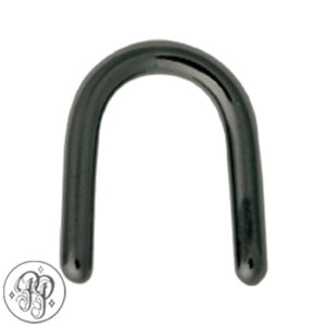 Black PVD Coated Titanium U-Shaped Septum Keeper – Pirate Piercing – Webshop