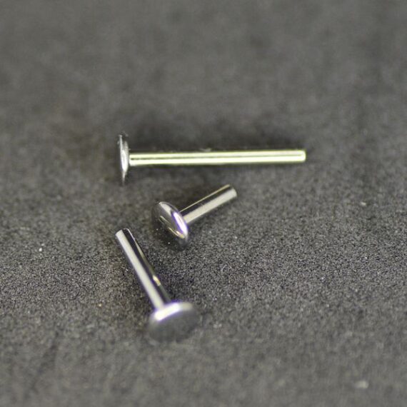 INDUSTRIAL STRENGTH – FIXED BACK INTERNALLY THREADED LABRET POST 1 MM ...