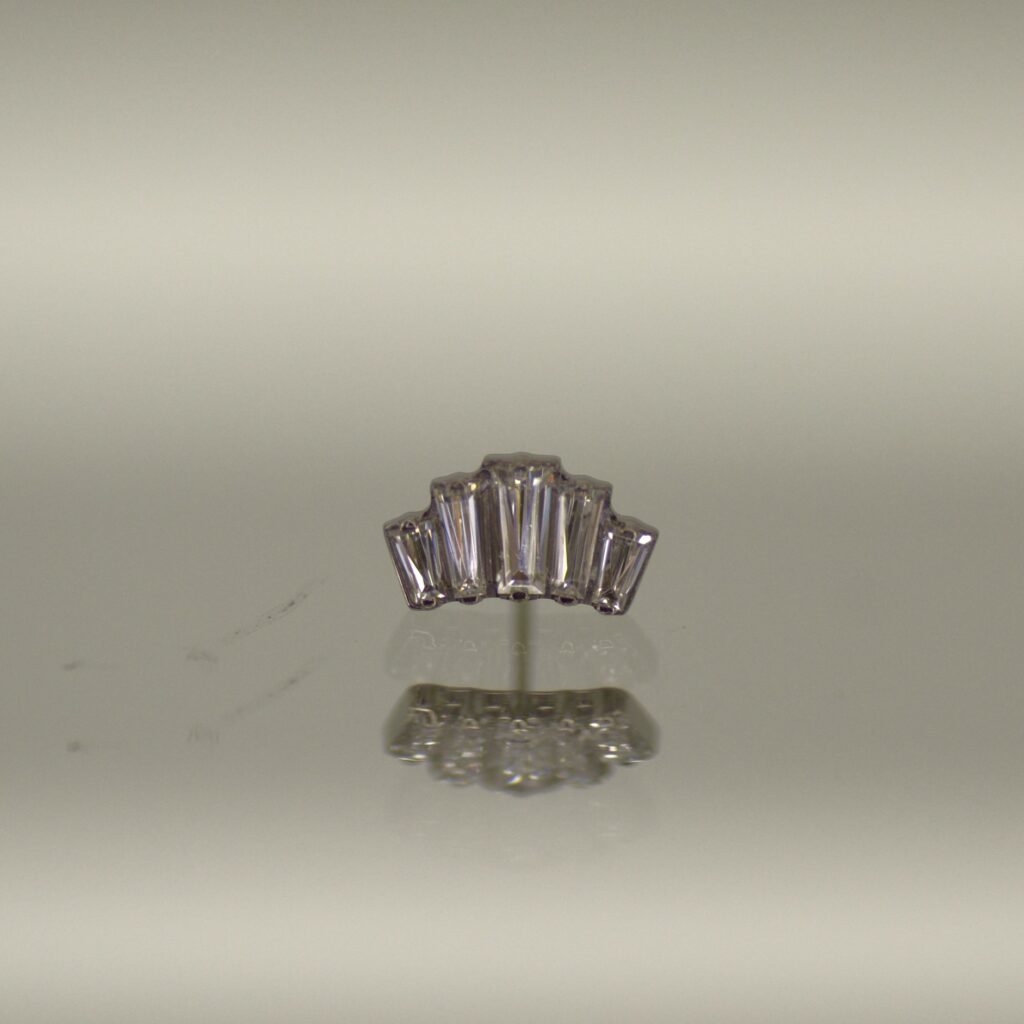 Industrial Strength Titanium Odyssey Empress Prong Set Faceted Gem Threadless End – Pirate ...