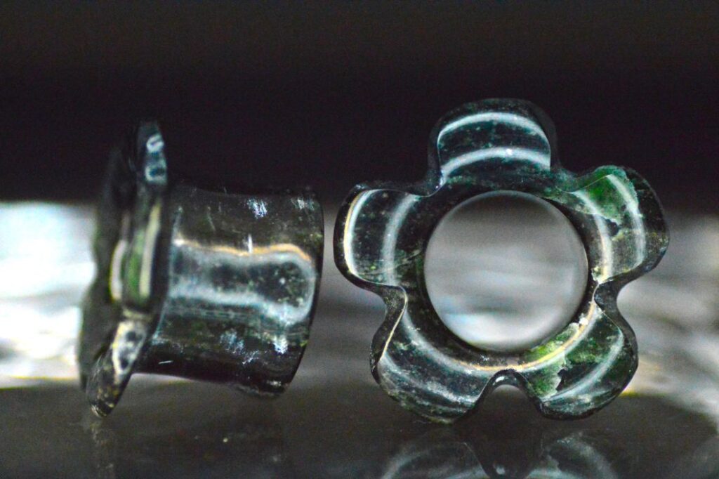 Jade Double Flared Eyelets 16 mm – Pirate Piercing – Webshop